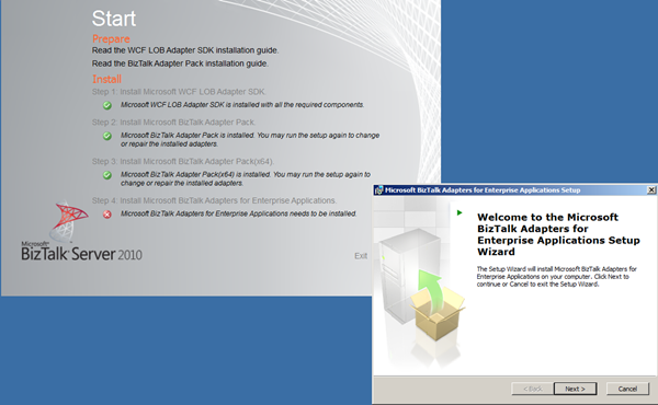 Installing BizTalk Adapter Pack 2010 on x64